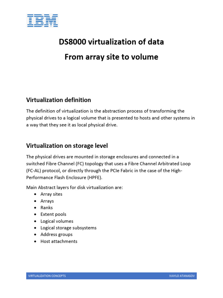 DS8000 Virtualization of Data | PDF | Data Management | Data