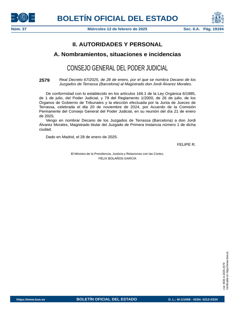 Boe A 2025 2579 | PDF