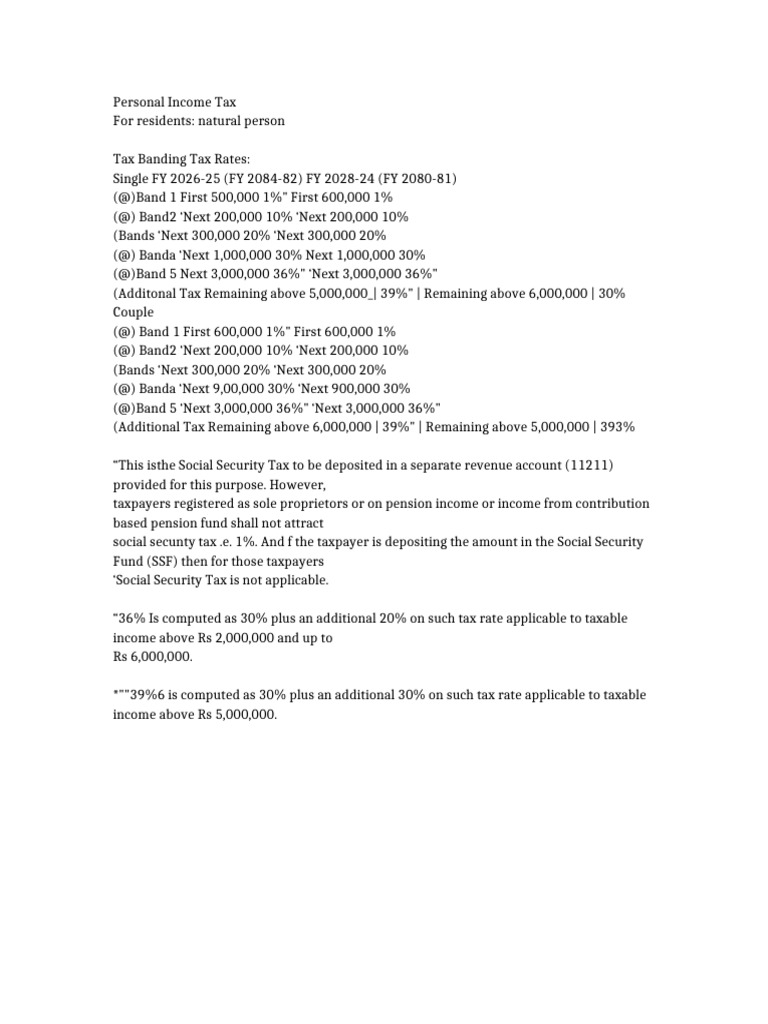 Tax Information | PDF