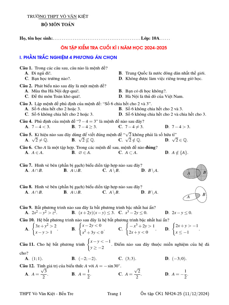 10 DeCuong CK1 HS | PDF