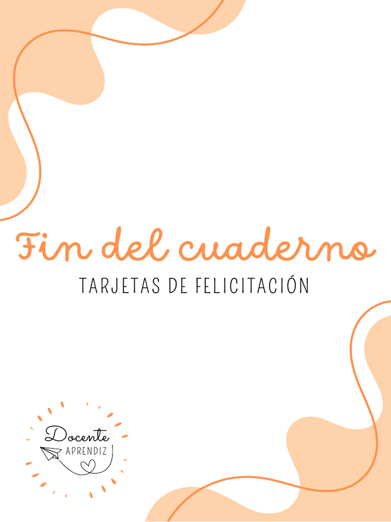 Tarjetas de cuaderno terminado | PDF