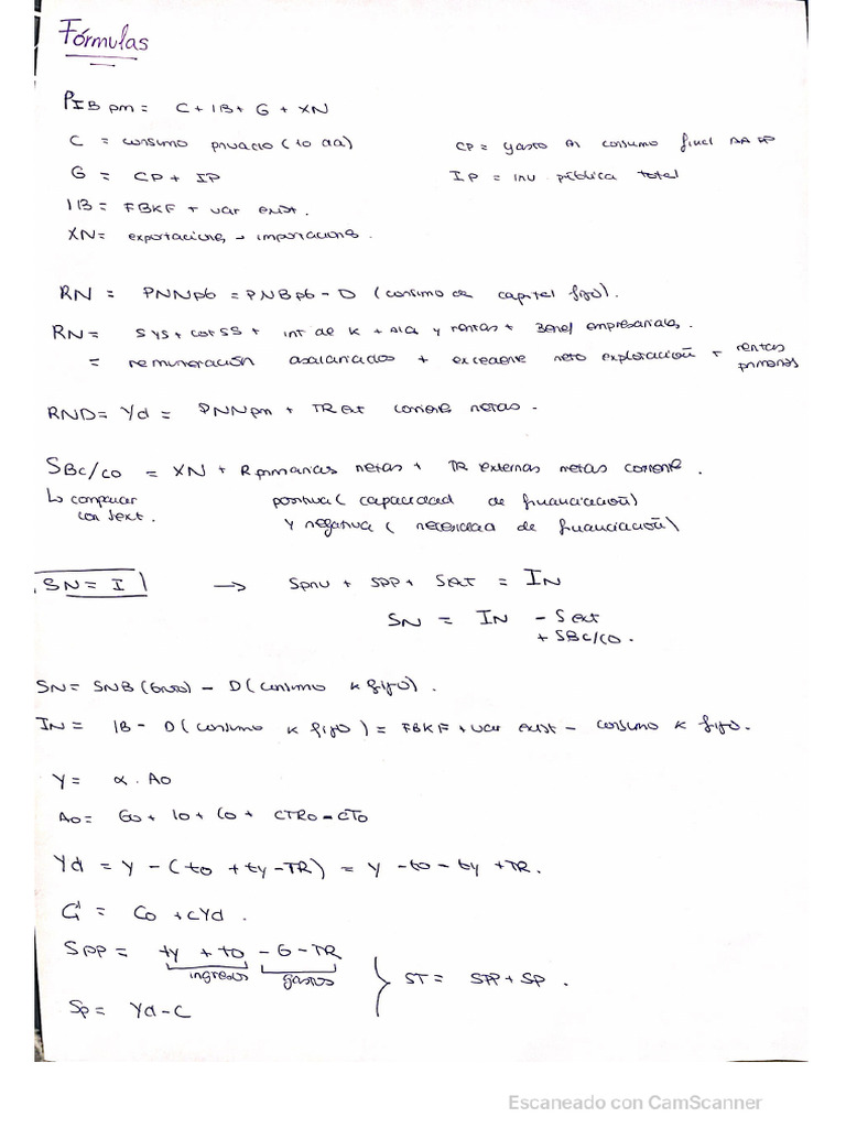 Formulas Programa Macro | PDF