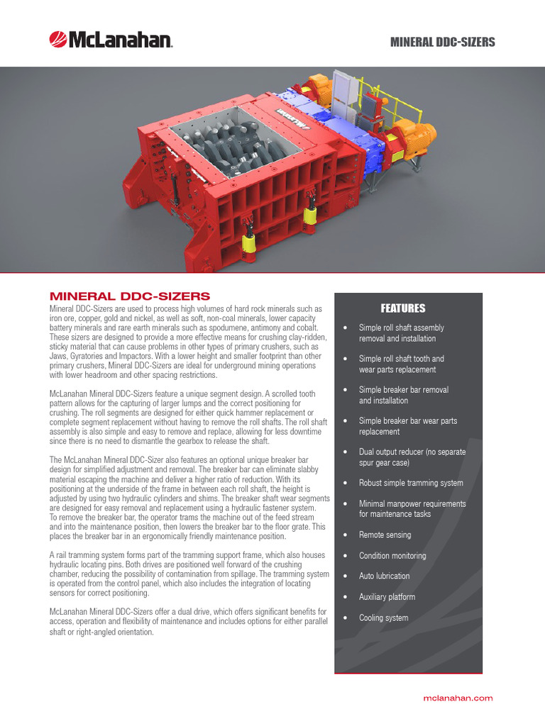 McLanahan Mineral DDC Sizer Brochure 2022 | PDF | Mechanical ...