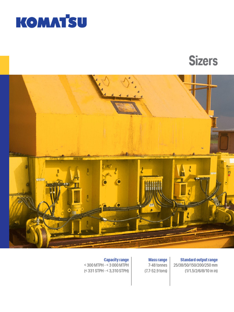 KOMATSU Sizers Brochure | PDF