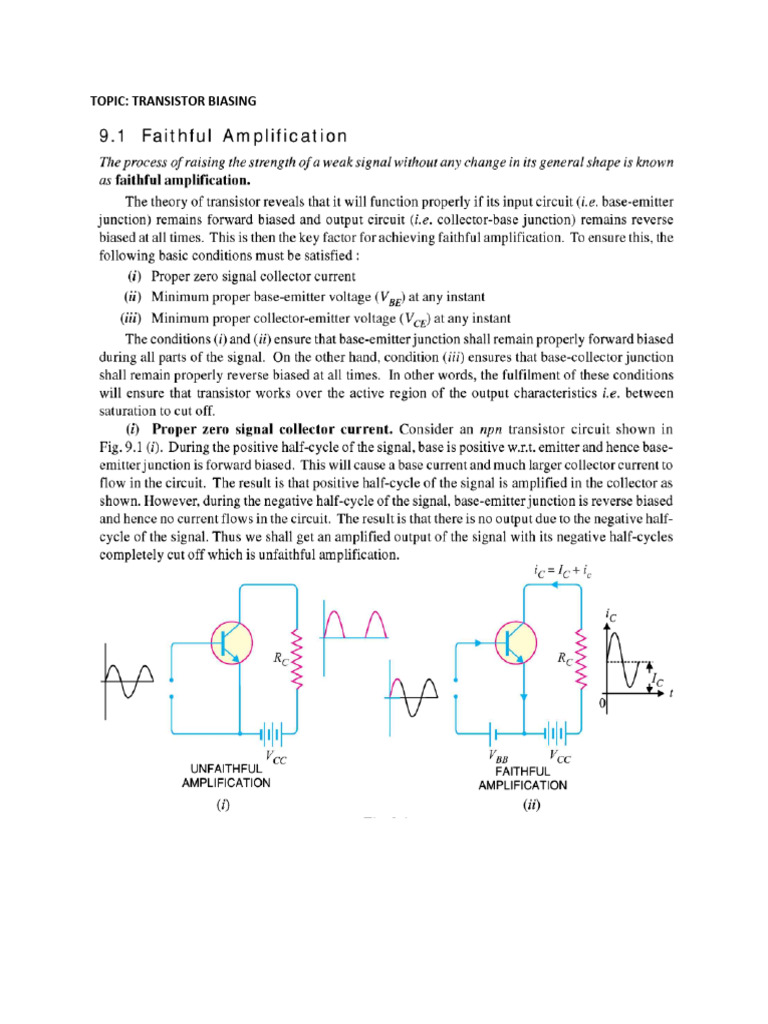TOPIC2 Transistor Biasing | PDF