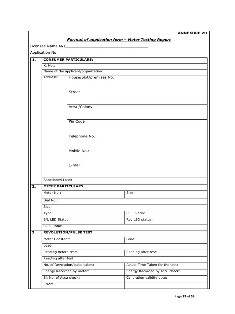 Meter Testing Report | PDF