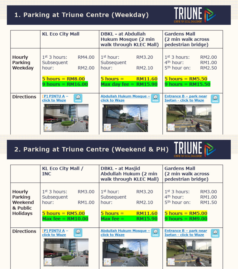 Car Park Rates | PDF