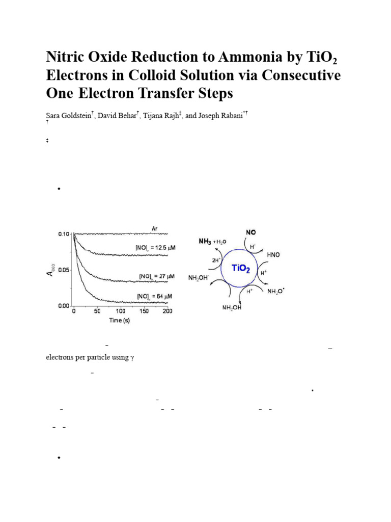 TiO2+Ammonia | PDF | Chemical Reactions | Nitrate