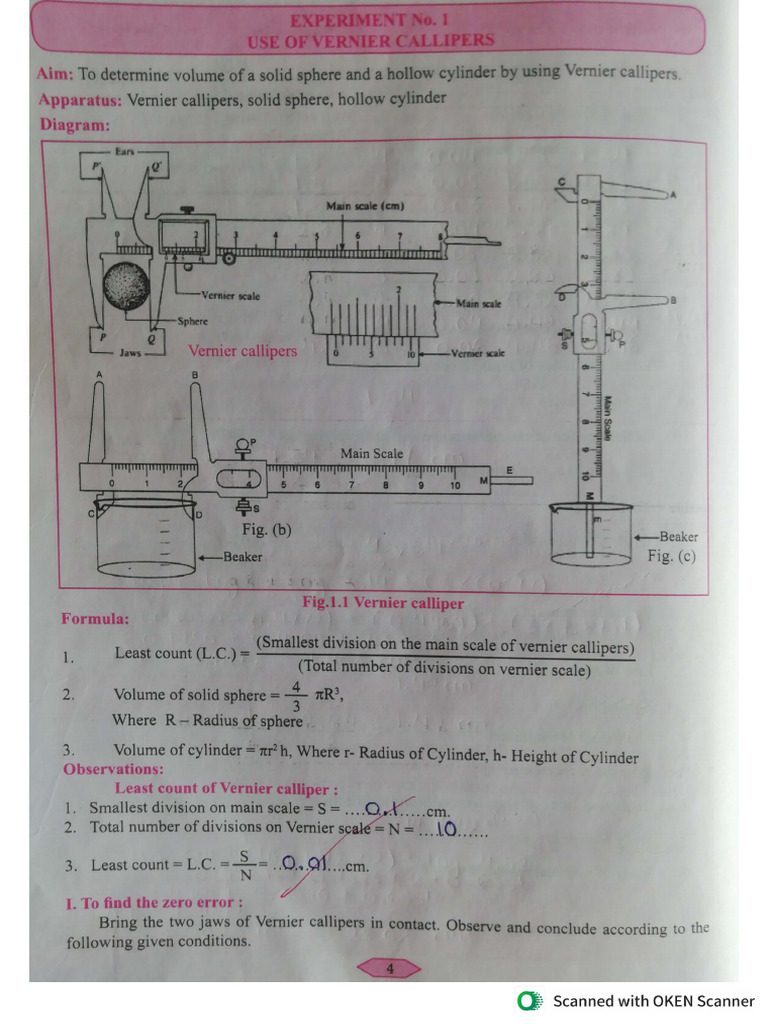 Physics Practical 11th | PDF