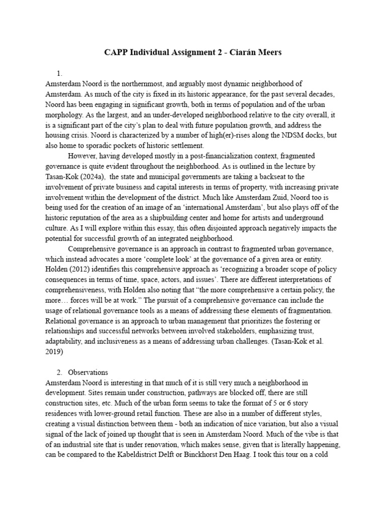 CAPP Individual Assignment 2 | PDF | Simulation | Governance