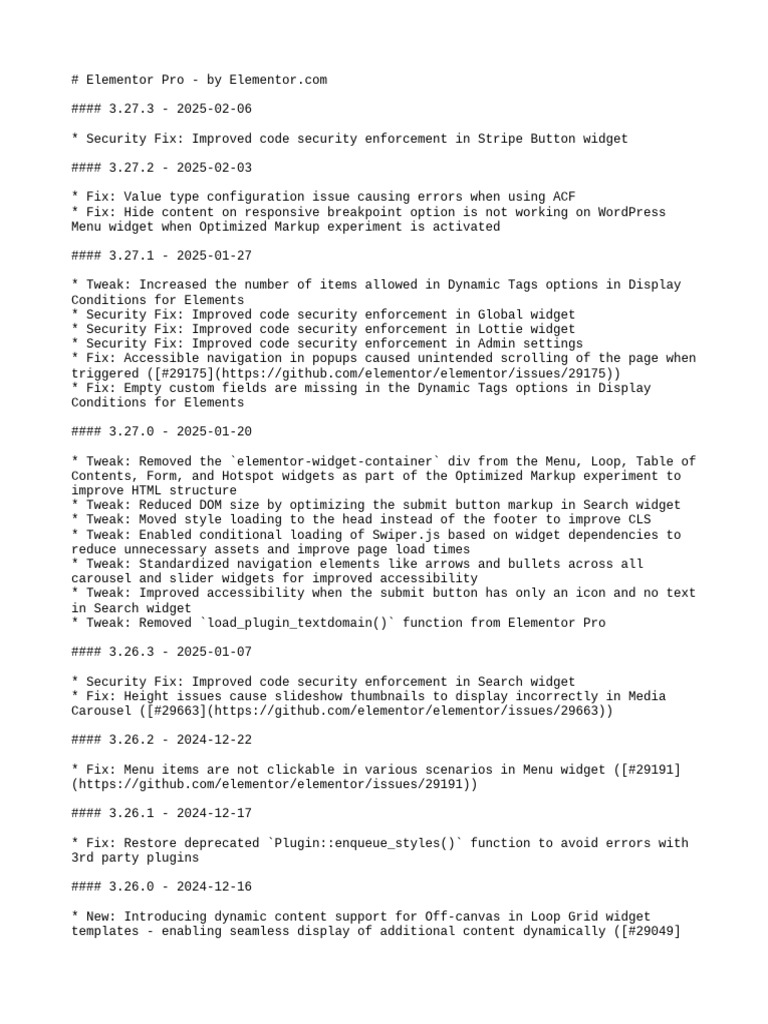 Change Log | PDF | Icon (Computing) | Menu (Computing)