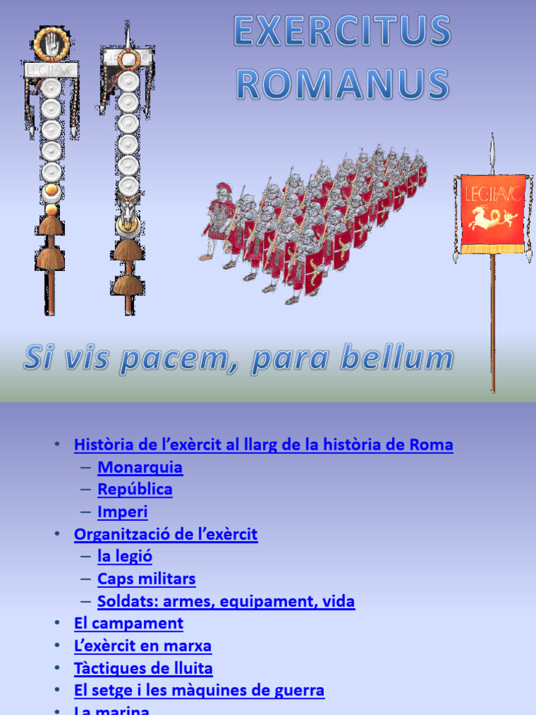 Exercitus Romanus Presentacic3b31 | PDF