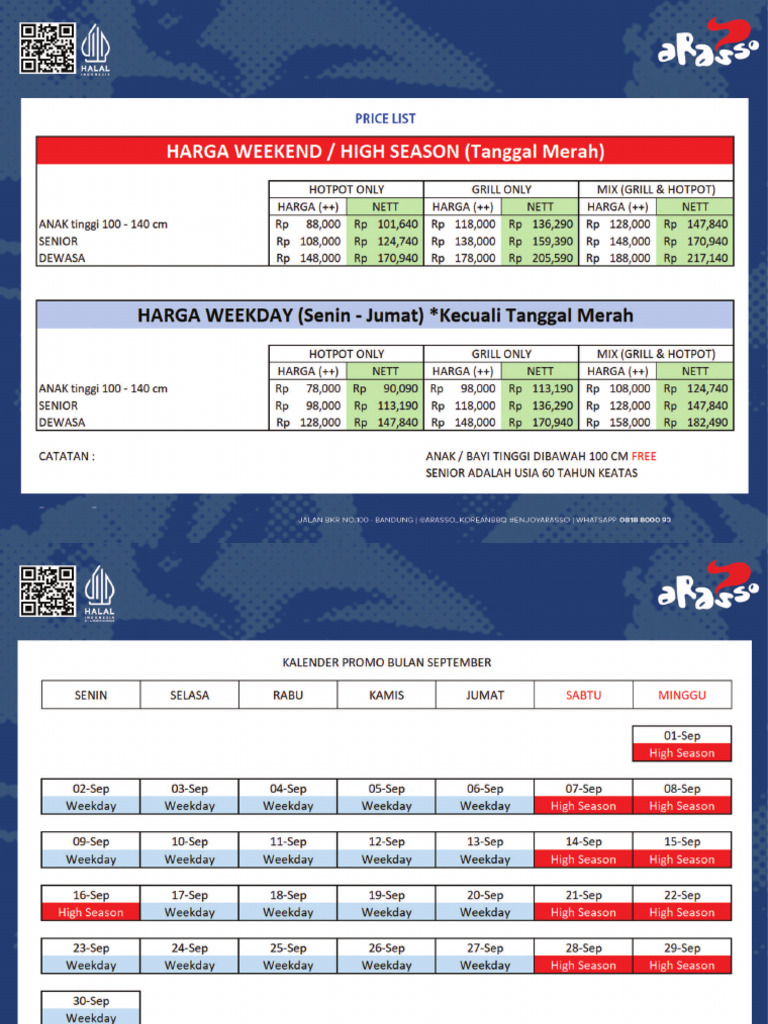 Harga, Promo Dan Kalender September 2024 | PDF