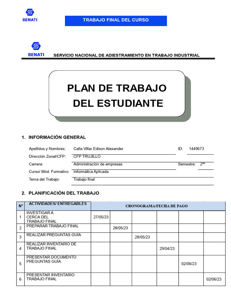 Trabajo Final Preguntas Guía Informática Aplicada | PDF | Microsoft Excel | División (Matemáticas)