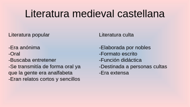Literatura Medieval: Popular vs Culta | PDF