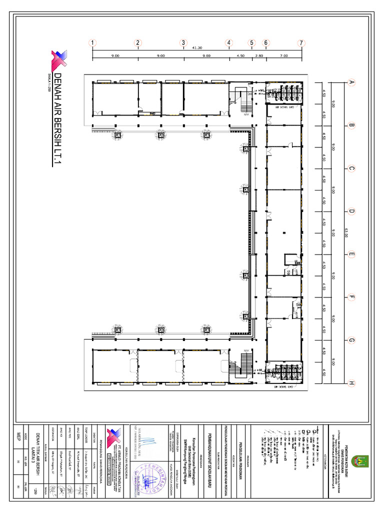 004 - Denah Air Bersih 1 | PDF