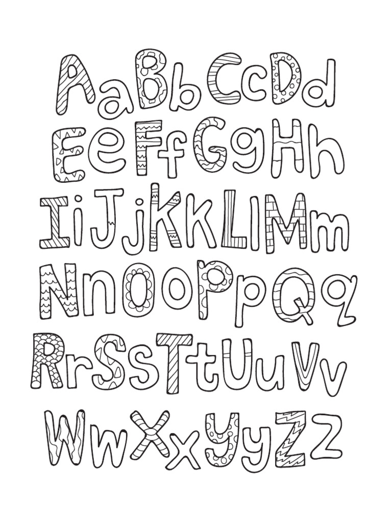 ABC Coloring Page | PDF