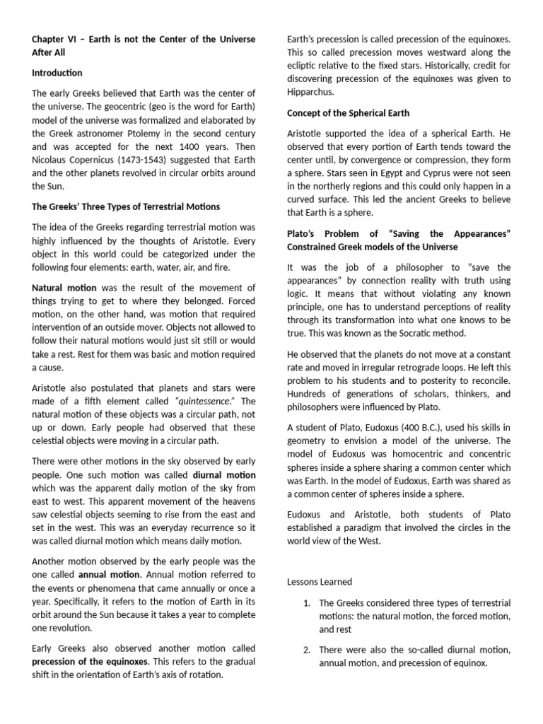 Physci q2 Reviewer | PDF | Heliocentrism | Force