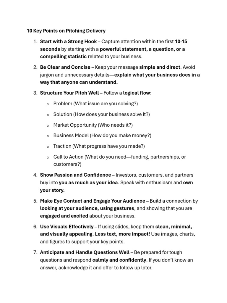 Effective Pitching Delivery Tips | PDF