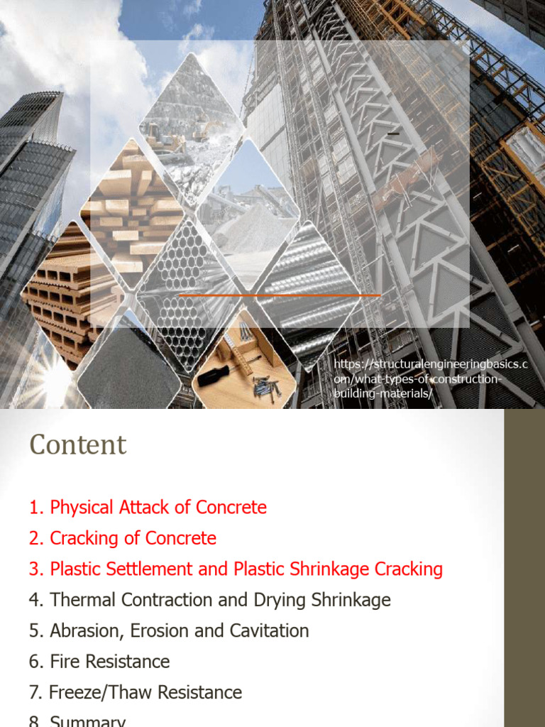 Lecture 6 to 8_ Physical attack of Concrete | PDF | Concrete | Wear