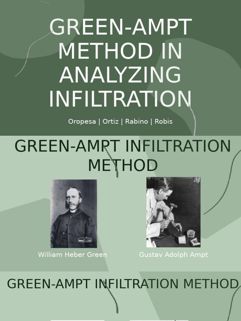 Green Ampt Method | PDF