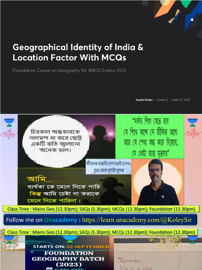 02 Geographical - Identity - of - India - Location - Factor - With ...