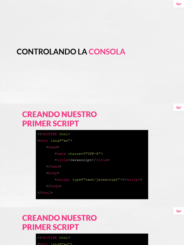 Curso de JavaScript Controlando La Consola | PDF