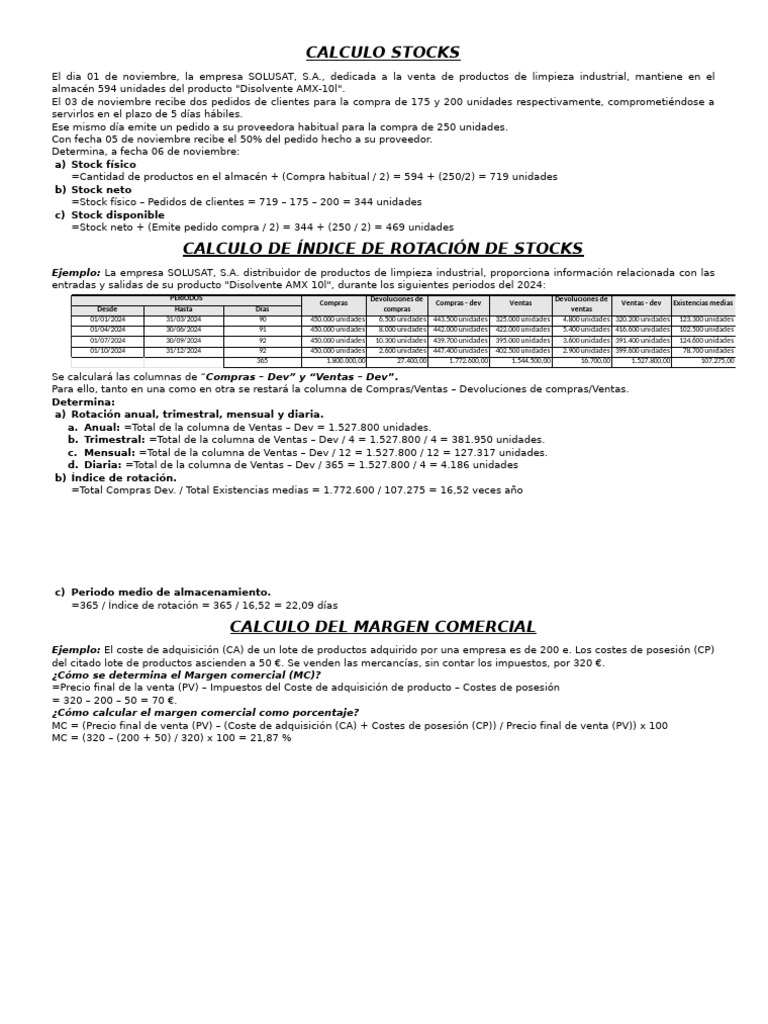 FORMULAS CALCULO TEMA 3 | PDF