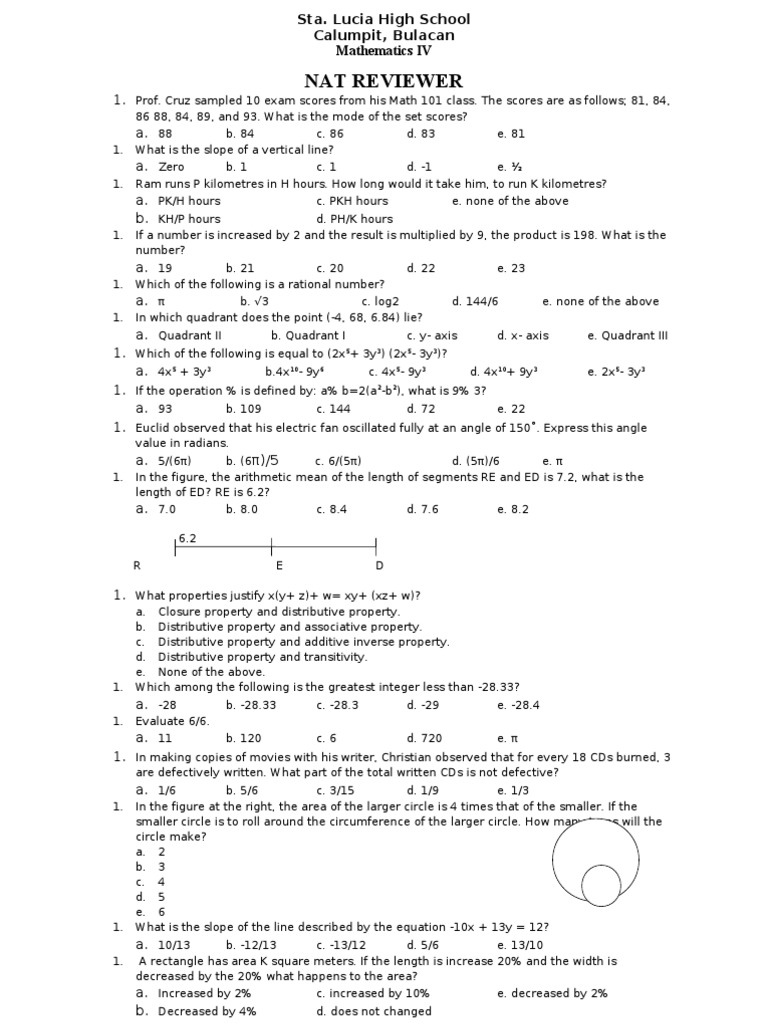 Nat Reviewer in Math | PDF | Area | Geometry
