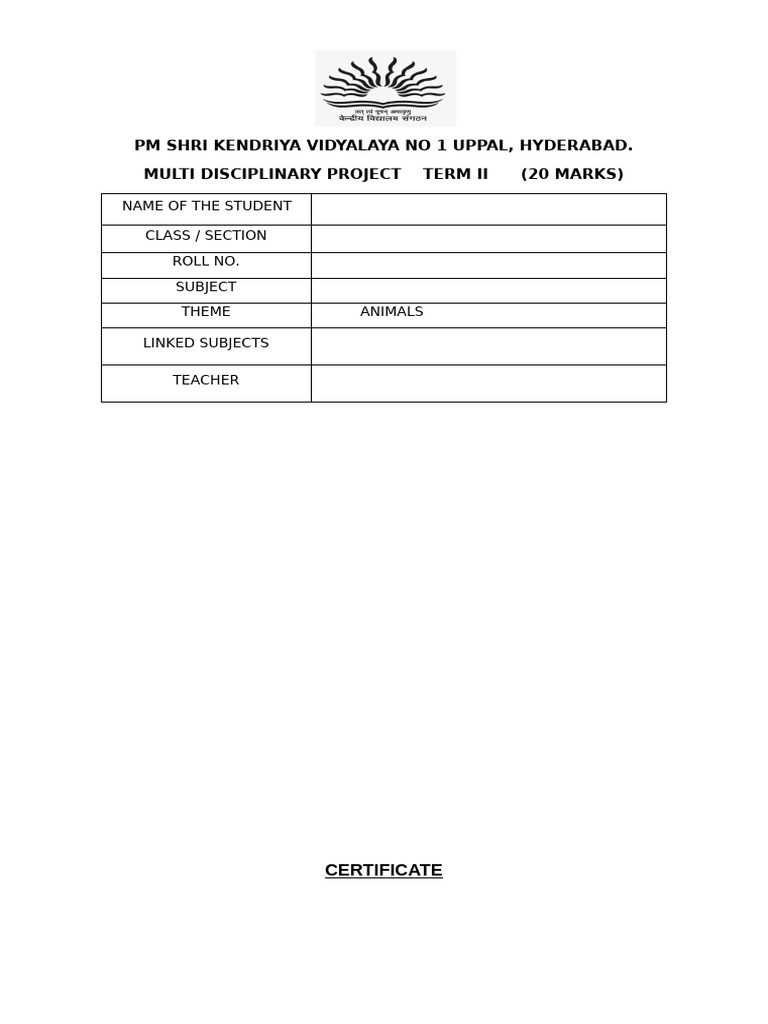 Class 3th MDP Evs Term 2 | PDF