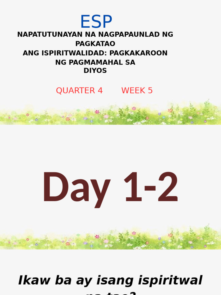 Q4 PPT WEEK 5 EsP-6 | PDF