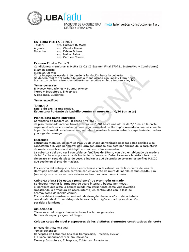 02 Motta T2 Final C1- 2021 no presencial aT2 REVISIÓN.docx | PDF | Hormigón | Viga (Estructura)