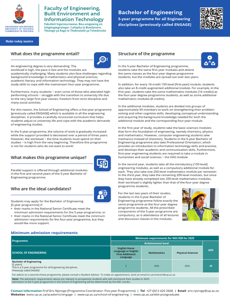 5-Year Engineering Program Overview | PDF | Engineering | Educational ...
