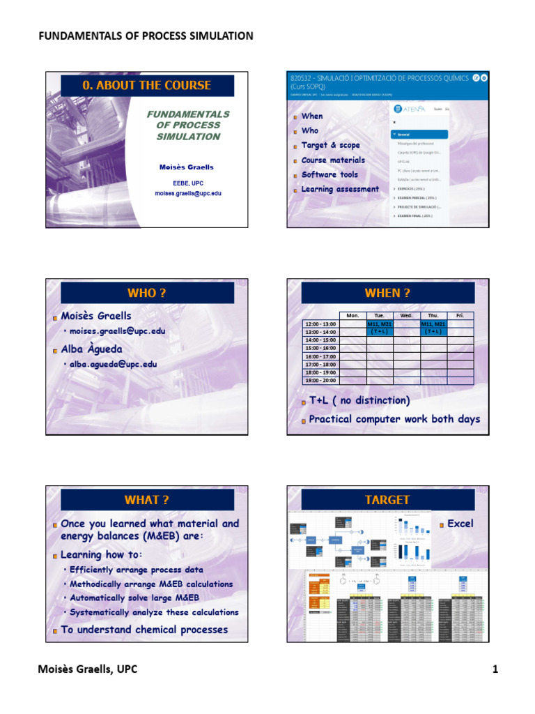 Process Simulation Course Guide | PDF | Microsoft Excel | Simulation