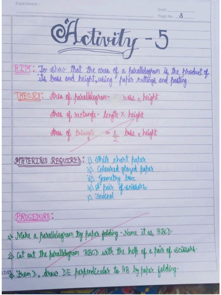 Maths Class 9 Activities PDF | PDF