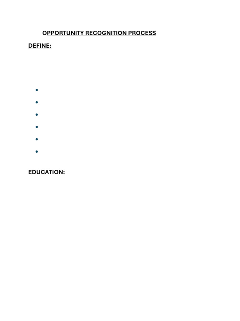 Opportunity Recognition in Business | PDF | Elon Musk | Space X
