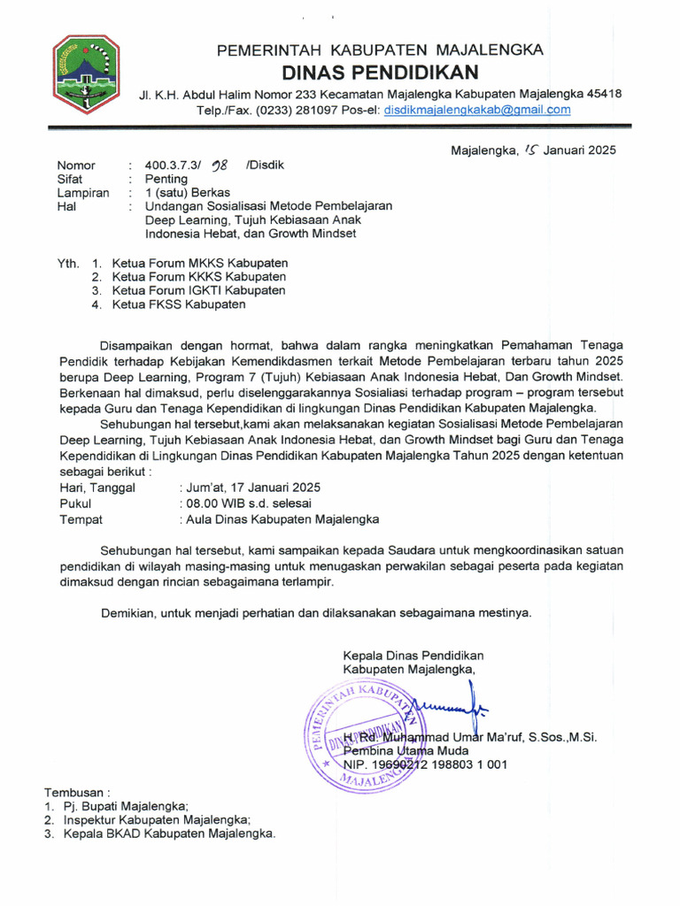 Undangan Pembelajaran Deep Learning | PDF