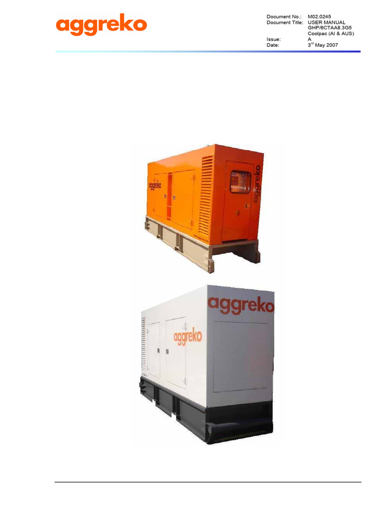 200 Kva, M020245a, Cummins GHP 6ctaa8.3g5 Coolpac (Ai & Aus) | PDF ...