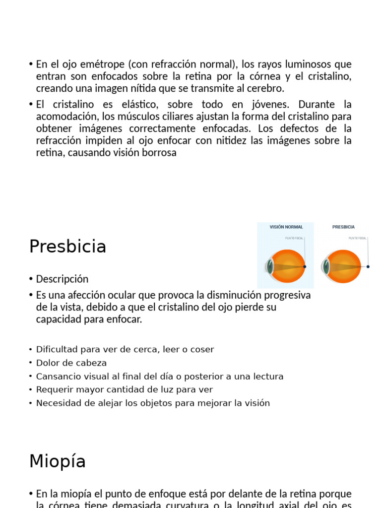 Defectos Del Ojo-1 | PDF | Ojo humano | Oftalmología