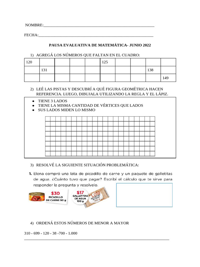 Mitad de Año MATE | PDF
