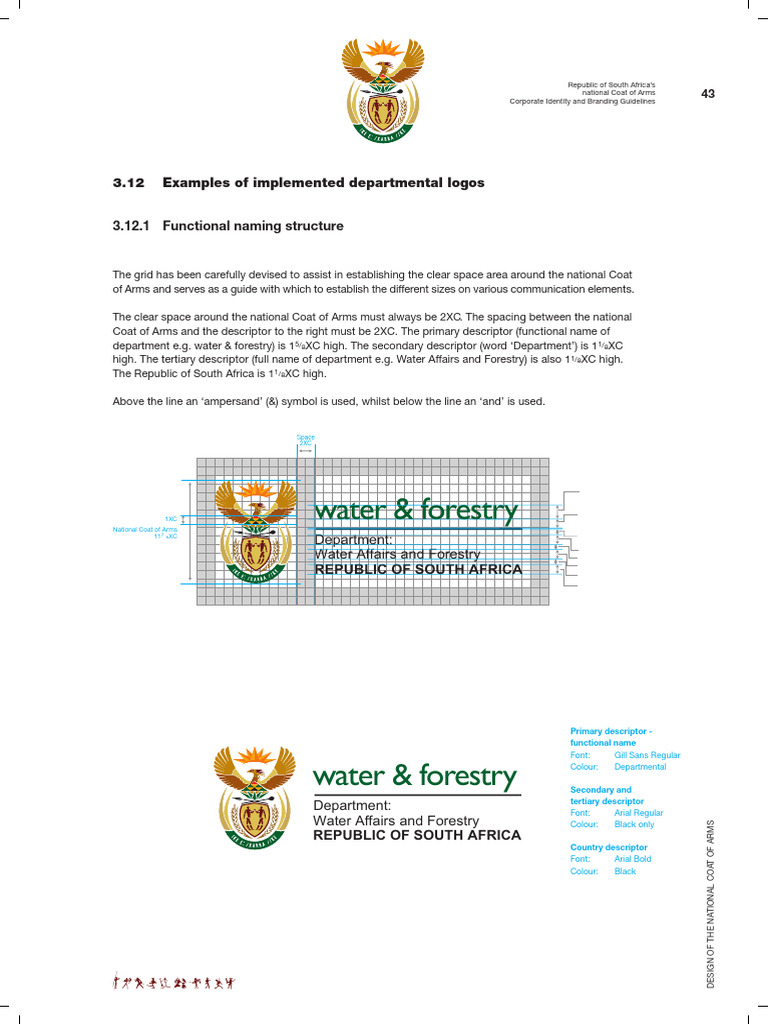 RSA National Coat of Arms Corporate Identity and Branding Guidelines ...