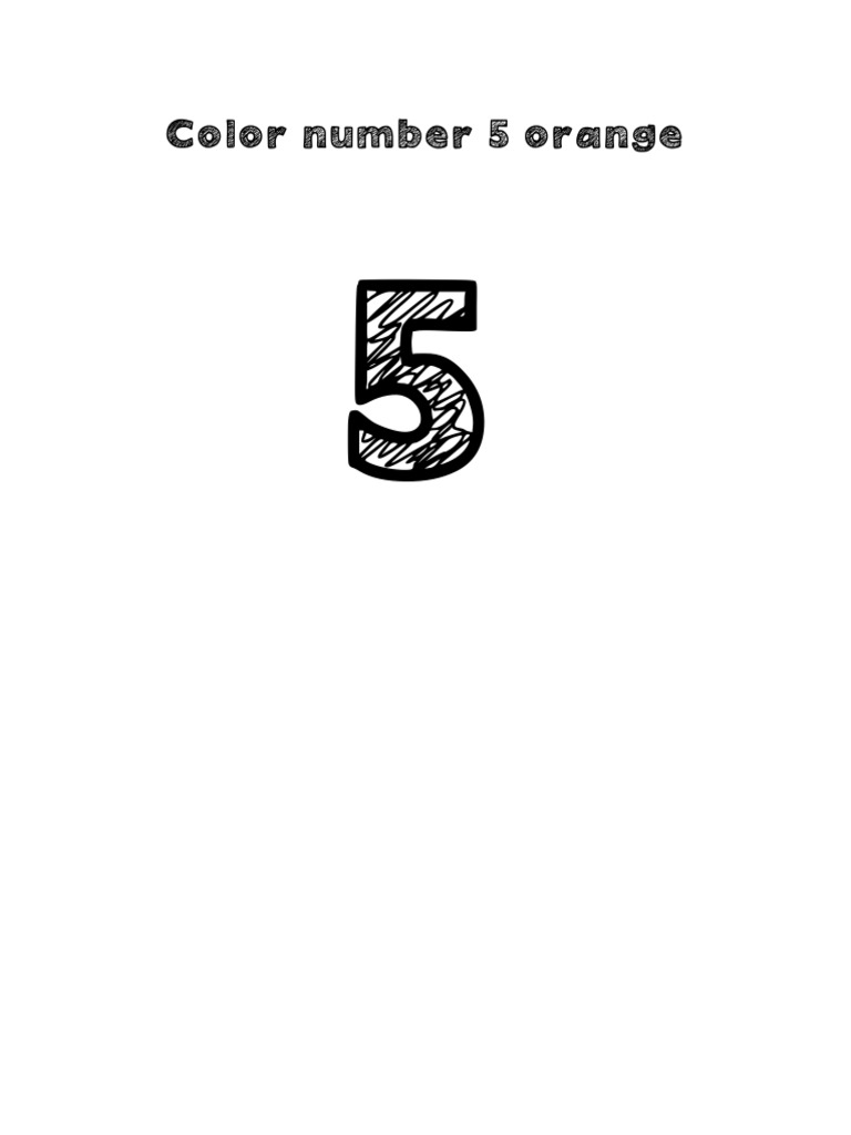 Color Number 5 Orange | PDF