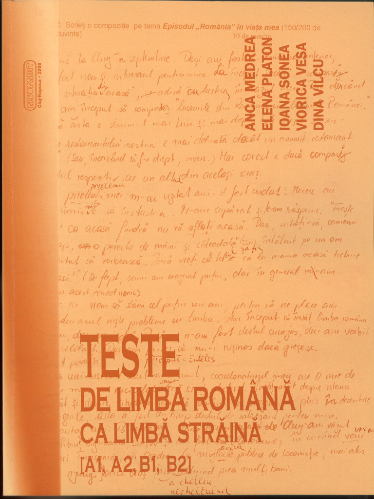 Teste de Limba Romana CA Limba Straina | PDF