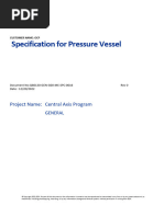 Specification Pressure Vessel | PDF | Specification (Technical Standard ...