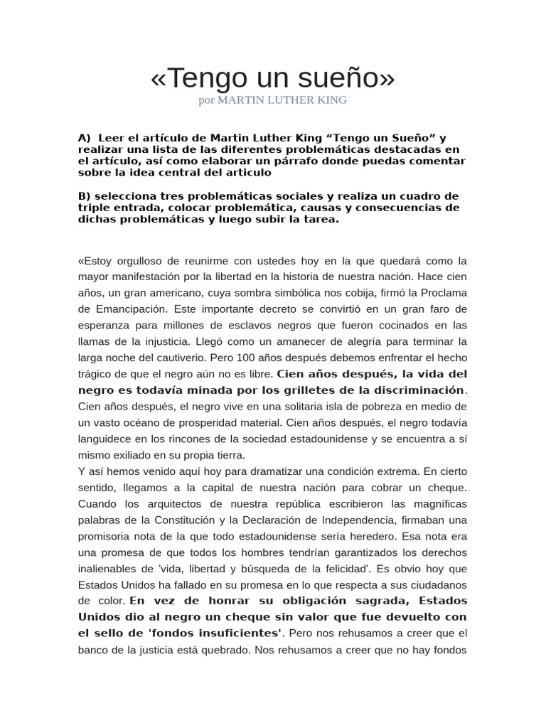 Tengo Un Sueño | PDF