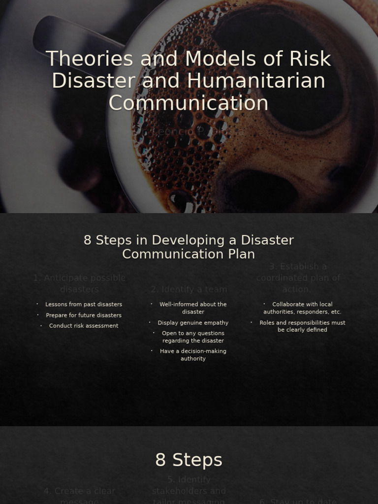 Theories and Models of Risk Disaster and Humanitarian 1 091330 | PDF ...