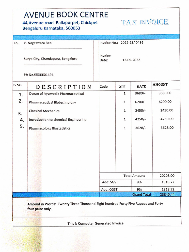 Document From Mani Bhushan? | PDF