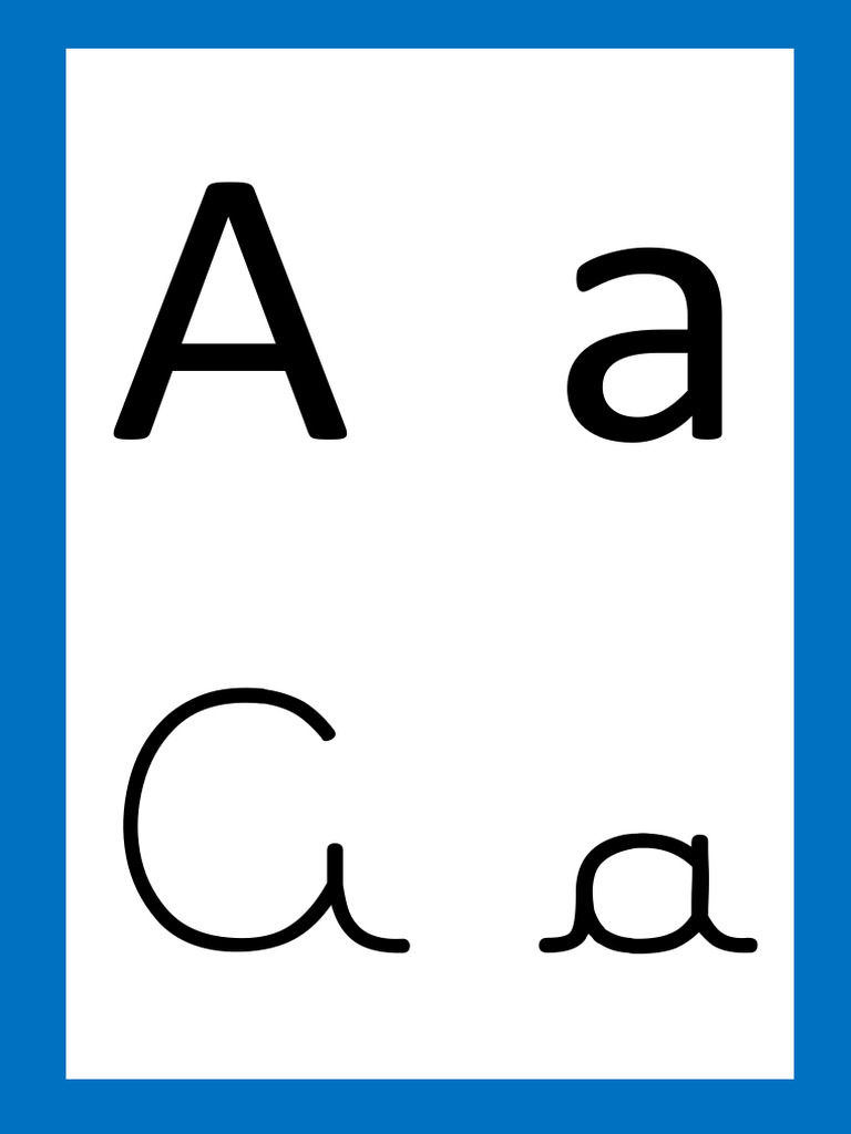 Alfabeto en Mayúsculas y Minúsculas | PDF