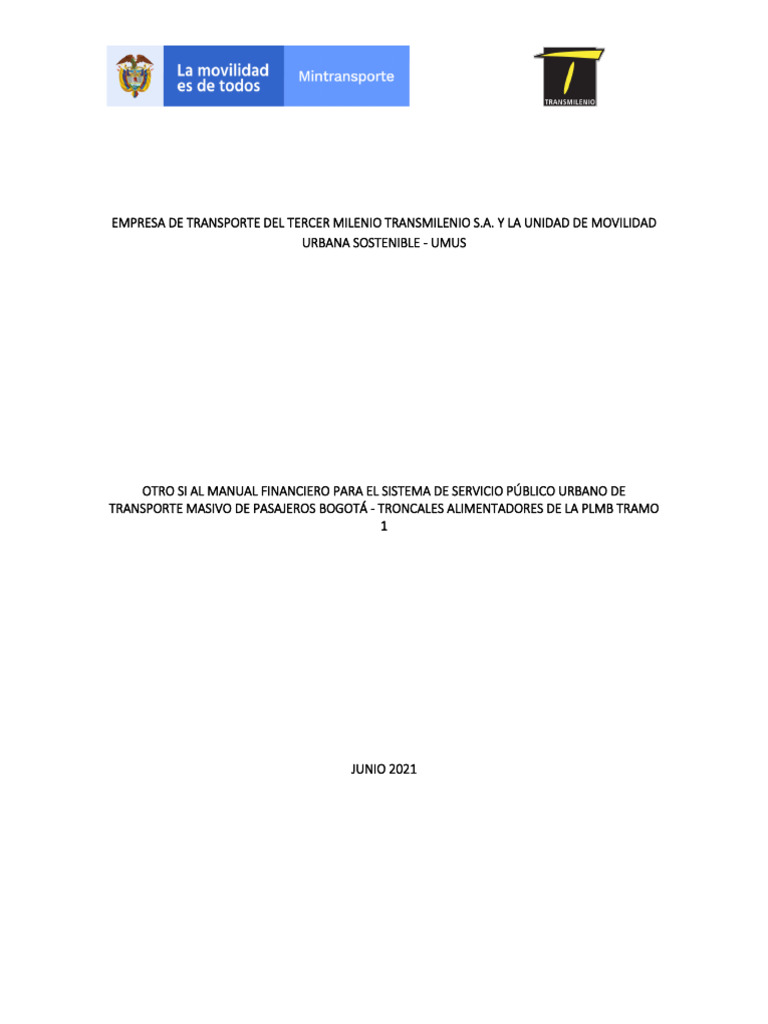 Otro Sí - Manual Financiero TMSA v.3 | PDF | Contabilidad | Bogotá