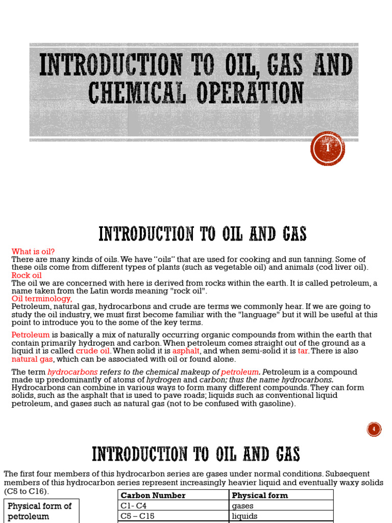 Lecture 1 (1) | PDF | Petroleum | Oil